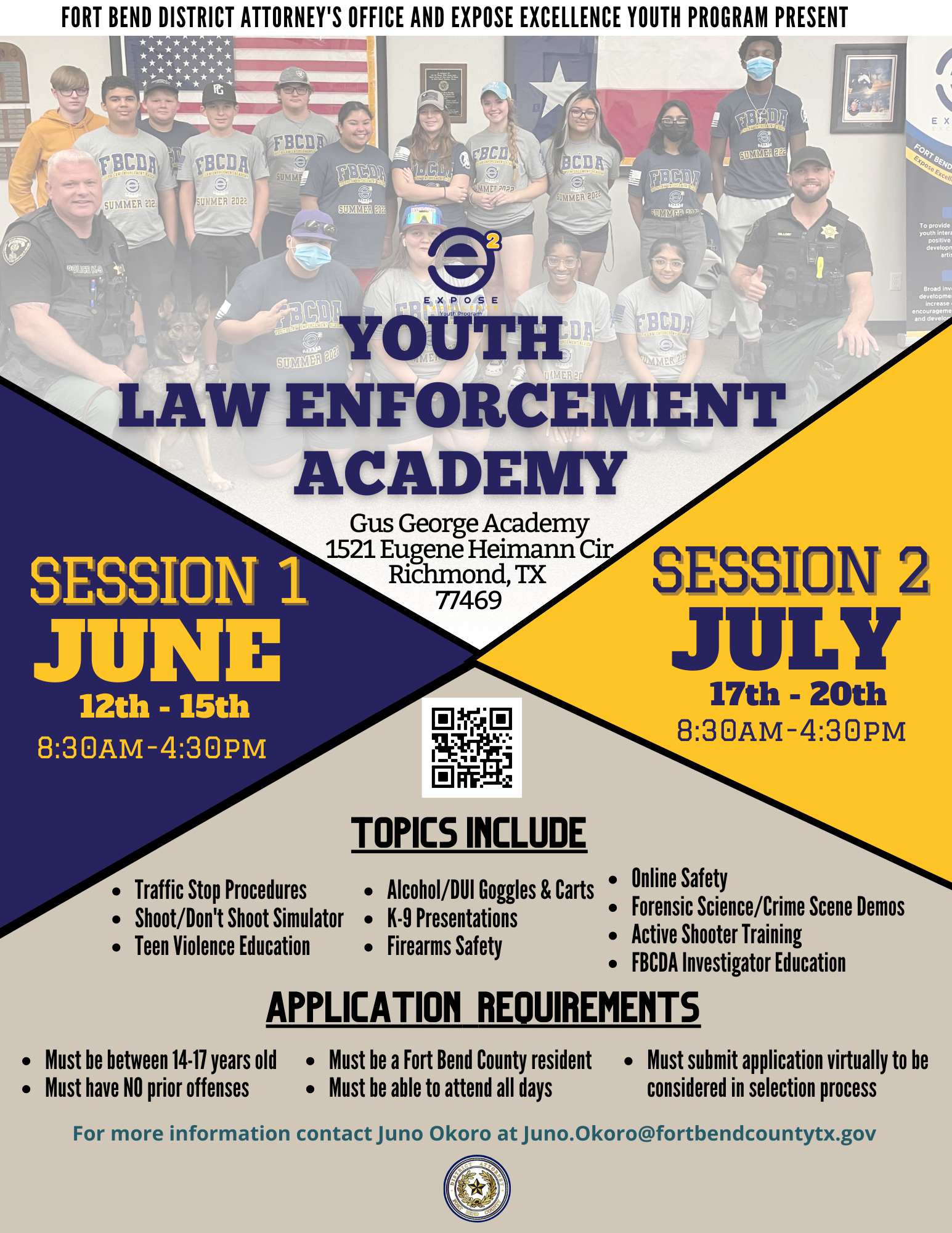 Expose Excellence Youth Program – Fort Bend County Youth Program